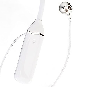 Yunseity Bluetooth 5.3 Neckband Headphones, LED Power Display Wireless Earbuds, Long Playtime in Ear Earphone Stereo Bass Headset with RGB Backligh for Sports Music Conference (White)