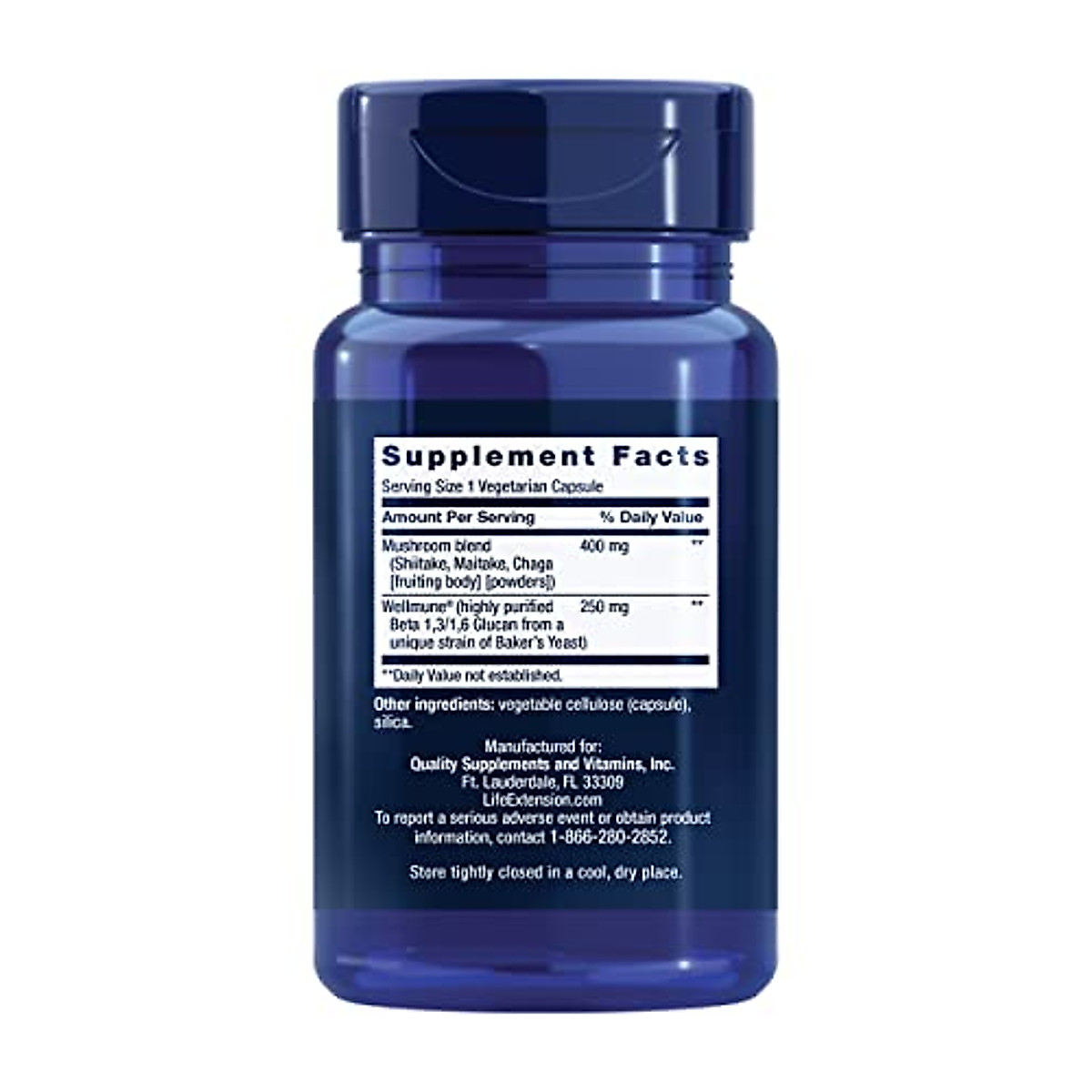 Life Extension Mushroom Immune with Beta Glucans