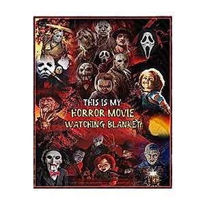 Horror Blanket Throw Fleece Blanket Throw Blanket Fuzzy Plush Blanket Luxury Flannel Blanket for Couch Sofa or Bed 50"x40"