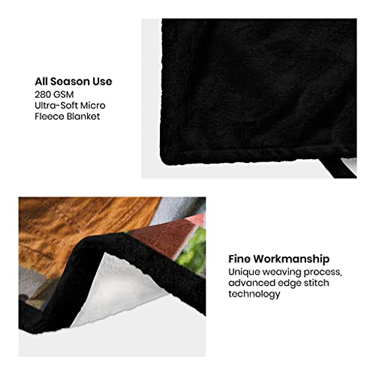 VAOWO Personalized I Love You Photo Blankets for Mom Gifts from Daughter Son Custom Mothers Day Blankets with Photos Collage for Mom Blankets with Picture Customized Blankets for Mom Birthday-4 Sizes