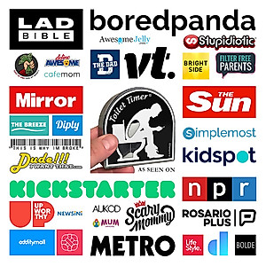 Katamco Toilet Timer (Dad), Funny Gift for Men, Husband, Dad, Birthday, Christmas, Stocking Stuffer. As seen on Shark Tank.