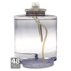 Hyoola Oil Candles - 50 Hour Liquid Candles - Disposable Liquid Paraffin Tea Lights - 48 Pack - for Restaurant Tables and Emergency Candles