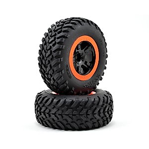 Traxxas TRA5864 Front Tires & Wheels: Robbie Gordon Slash