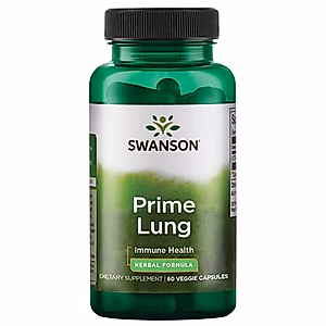 Swanson Prime Lung 60 Veg Caps