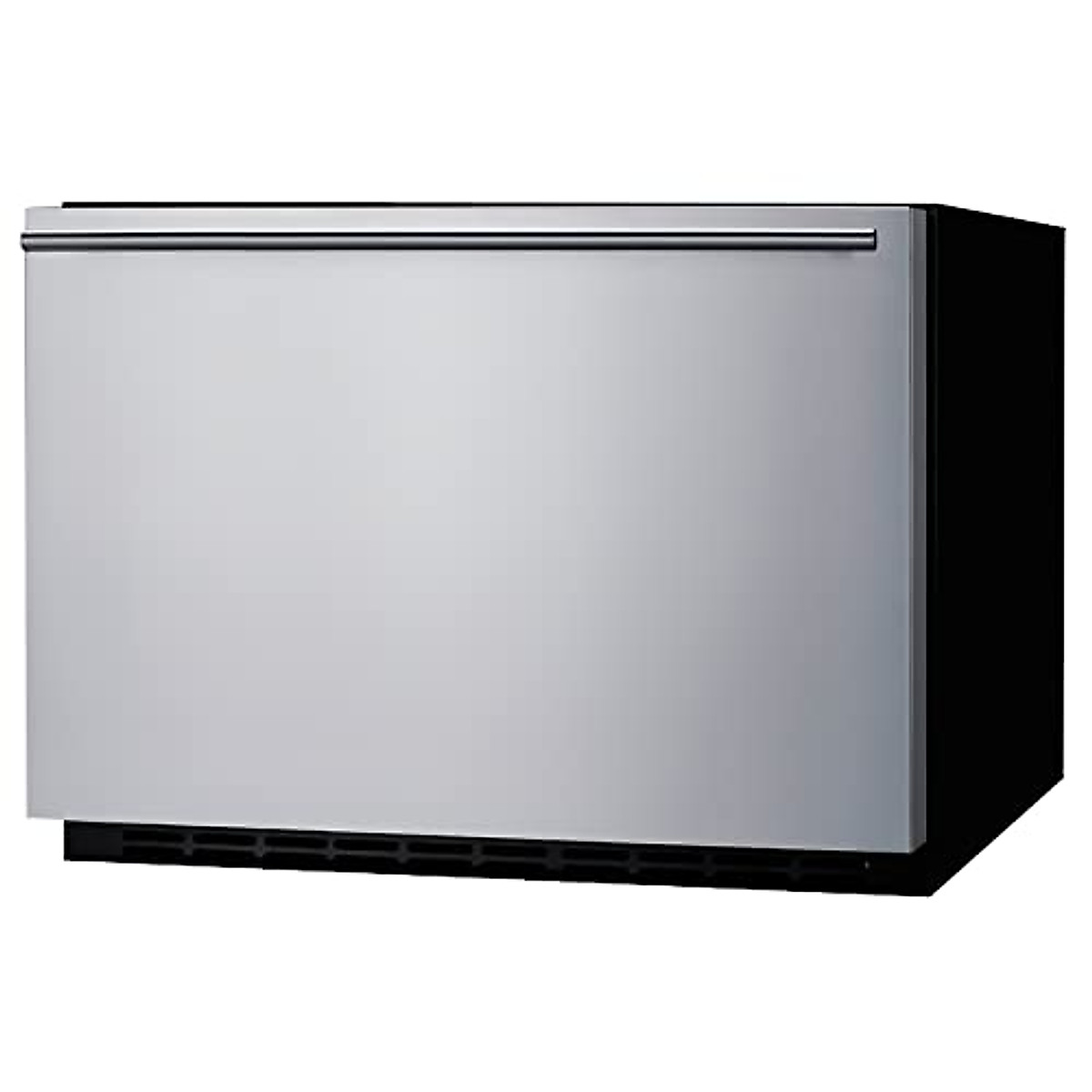 Summit Appliance SDR241OS Built-In 24" Wide Drawer Refrigerator, 2 cu.ft Capacity, Temperature Alarm, Weatherproof Design, Frost-free Operation, LED Lighting, Digital Thermostat, Open Drawer Alarm