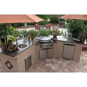 EVO Affinity 30G Series Built-in Grill (10-0055-NG), Seasoned Steel Cooktop, Natural Gas