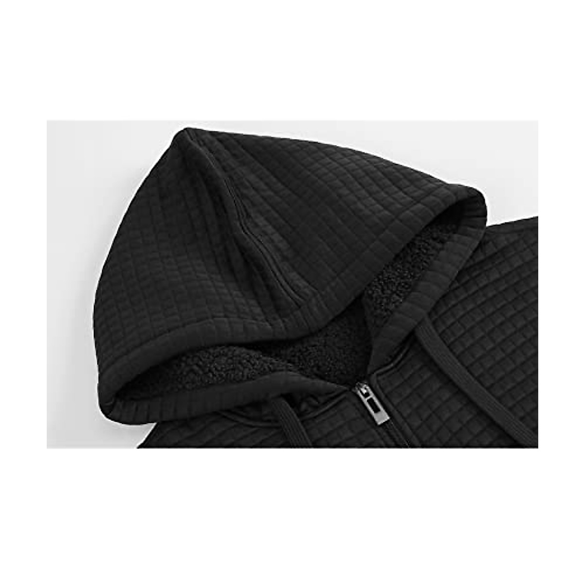 GEEK LIGHTING Hoodies for Men Sweatshirts Zip Up Jacket Sherpa Lined Fleece Coat