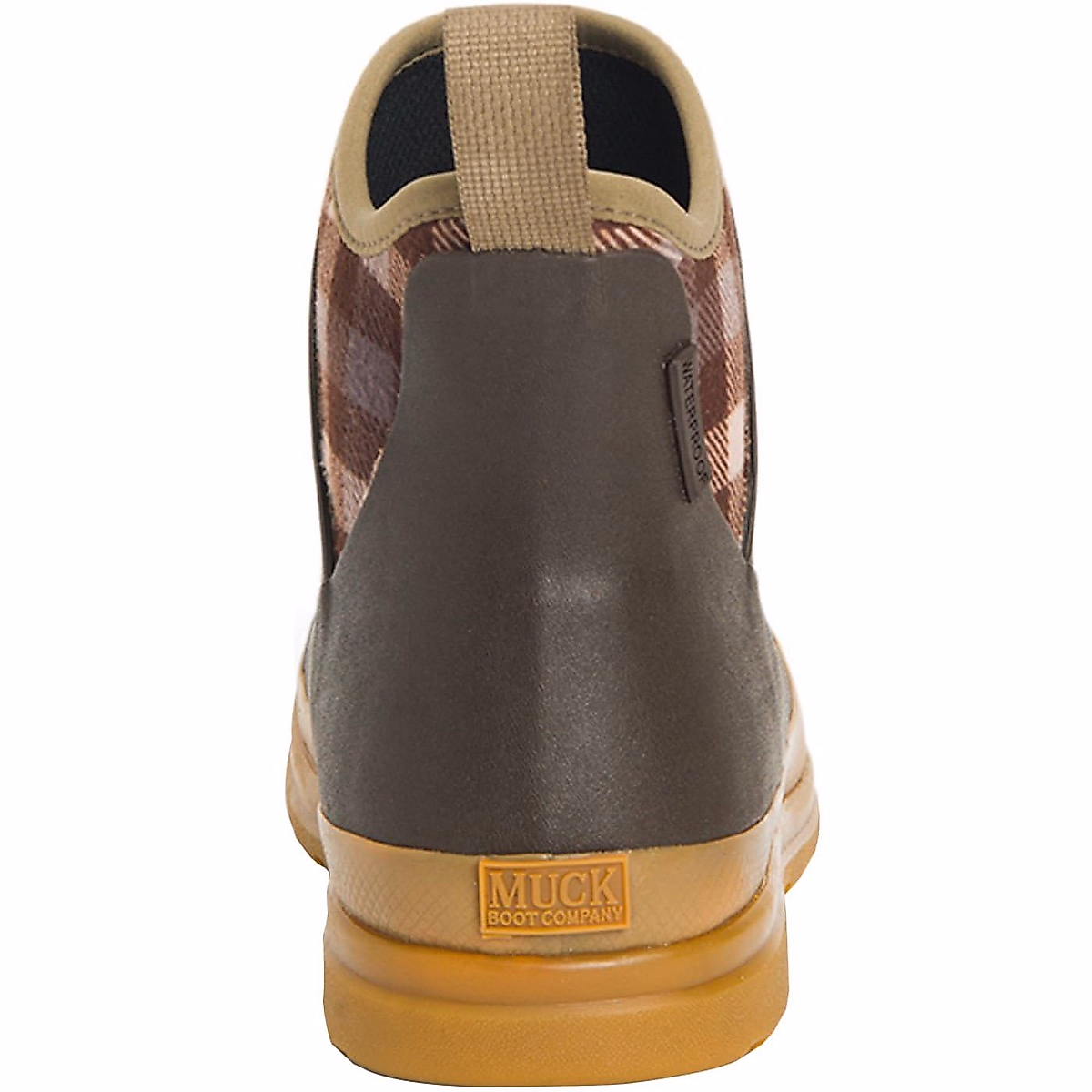 MUCK BOOT The Original COMPANY Women's Originals Ankle, Brown/Plaid/Gum, 5