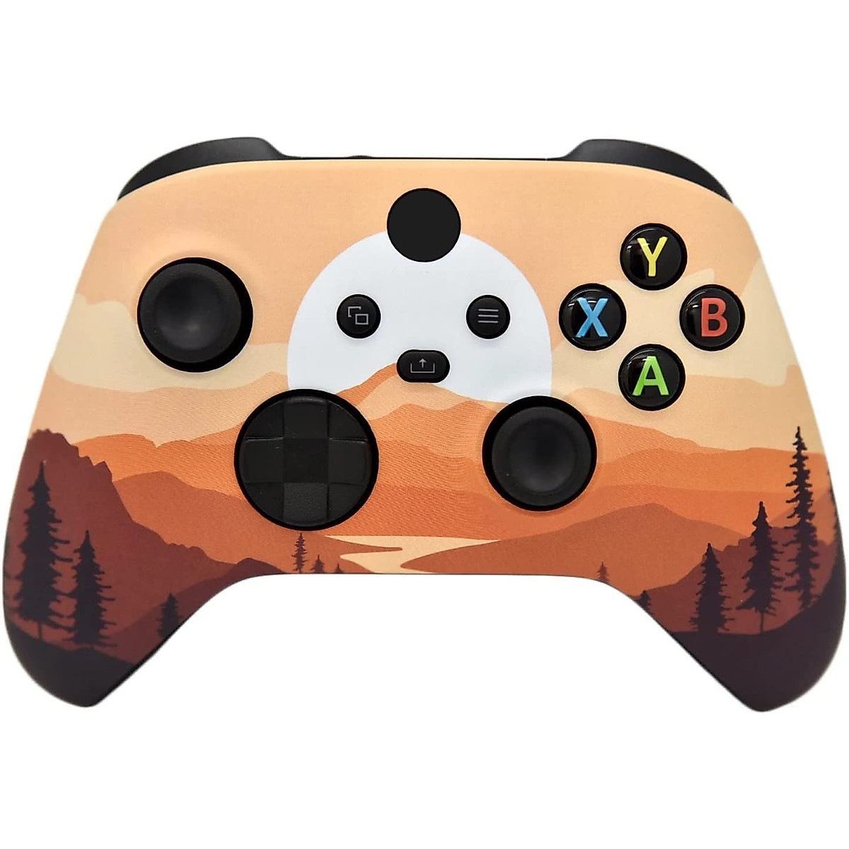 Wireless Custom Controller Compatible with PC, Windows 10+, Series X/S & One (Series X/S Mountain Sunset)