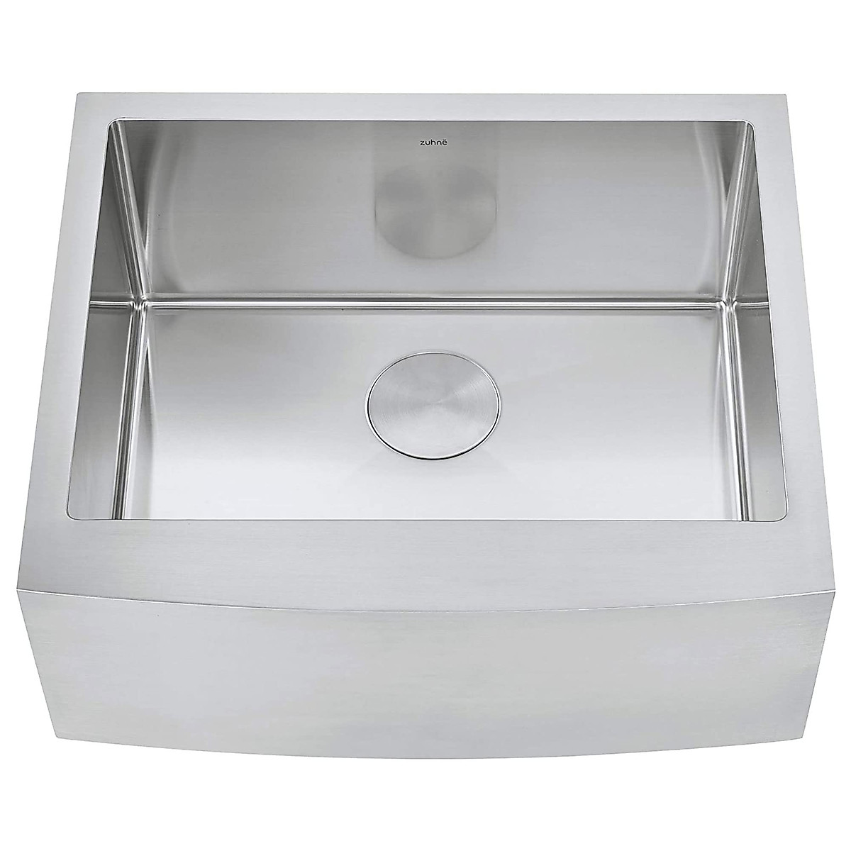 ZUHNE Stainless Steel Farmhouse Kitchen Sink (24-Inch Apron Front, 16-Gauge Small Bowl)