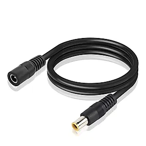 PNGKNYOCN DC 8mm to DC 5.5x2.1mm Extension Cable,14AWG DC 7909 Male to DC 5.5x2.1 Female Adapter Connector Cable for Portable Power Station Solar Generator and Solar Panel(1M/3FT)