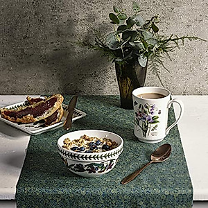 Portmeirion Botanic Garden Collection Flared Tankard Mug | 14 Oz Coffee Mug with Garden Lilac Motif | Made in England from Fine Earthenware | Dishwasher Safe