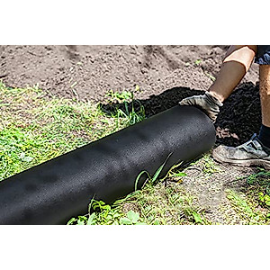 HOOPLE 3FT*180FT Premium Garden Weed Barrier Landscape Fabric Durable & Heavy-Duty Weed Block, Easy Setup