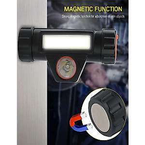 MyToolGift 2 Packs LED Headlamps, Portable, Long Range, Rechargeable, High Lumen, Battery Powered