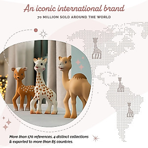 Sophie la girafe | Fanfan The Fawn | Teether Friend to Sophie la girafe | Natural Rubber | Designed for Teething Babies | Awaken All 5 Senses | Easy to Clean