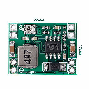 eBoot Mini MP1584EN DC-DC Buck Converter Adjustable Power Supply Module 24V to 12V 9V 5V 3V (12 Pack)