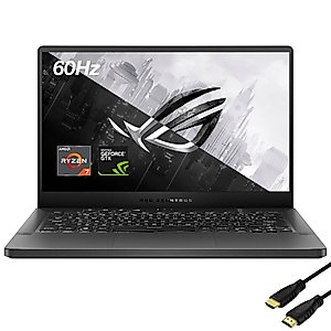 2022 Newest ASUS ROG Zephyrus 14" FHD IPS Gaming Laptop, AMD Ryzen 7 5800HS(Beats Intel i7-1165G7), GeForce GTX 1650, Backlit, Bundle HDMI, Windows 10, Black (40GB | 1TB SSD, R7)