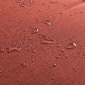 ALIMORDEN Patio Wicker Adjustable Recliner Chair, Steel Frame Rattan Sofa with Thick Removable Cushion, Outdoor Relaxing Lounge Chair for Porch, Backyard, Garden, Water Resistant, Red