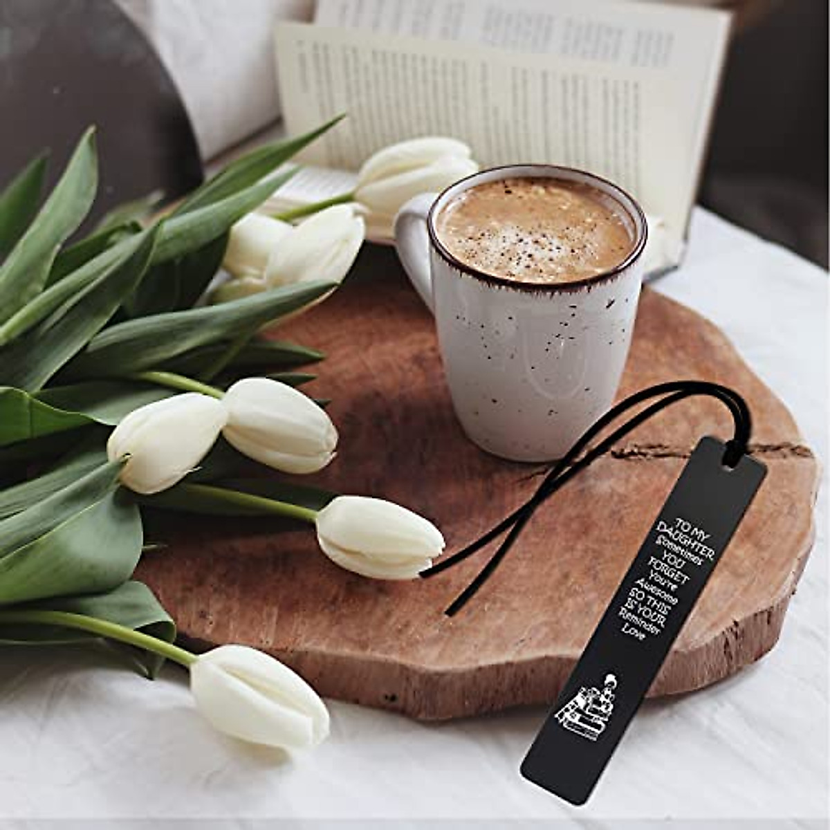 Inspirational Quotes Bookmarks (Double-Sided Engraving), Gifts for Daughter, Book Lover, Bookworm, Daughter Gifts from Mom and Dad-Ydbook10