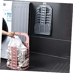 BIUDECO Foldable Wall Mounted Basket Fruit Vegetables Laundry Sundries Size Multifunctional Storage Organizer