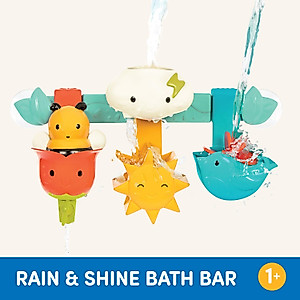 Battat – Baby Bath Toy Bar – 6 Removable Pieces & 2 Suction Cups – Stacking & Sorting Toys – Toddler Bath Toys – 12 Months + – Rain & Shine Bath Bar