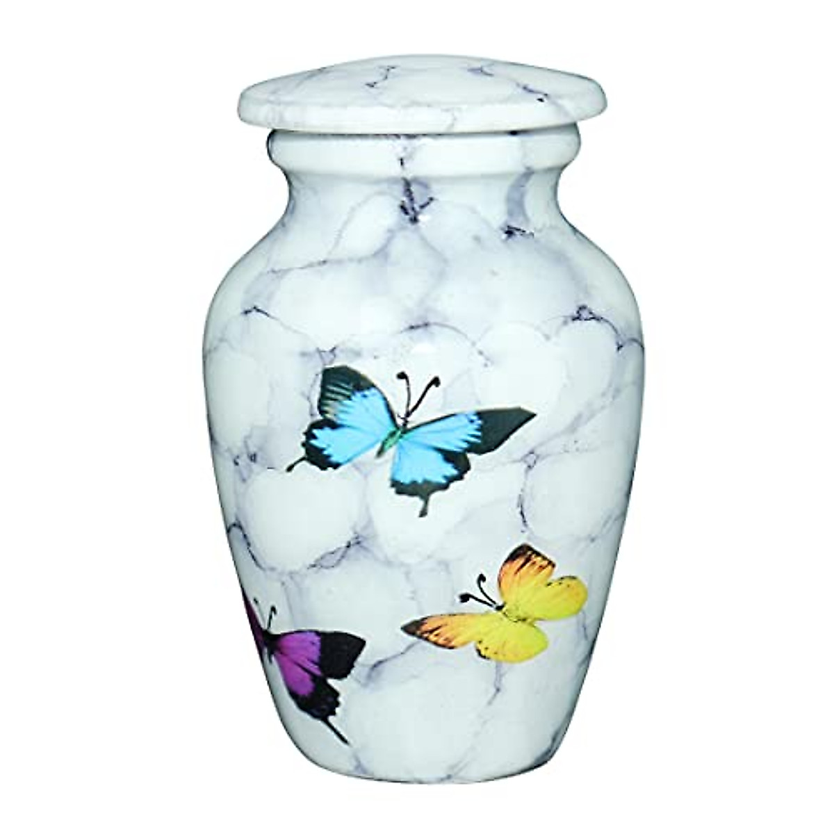 Small Designer Butterfly Urns with a Keepsake Velvet Box for Human Ashes | Handcrafted Cremation Urns for Human Remains