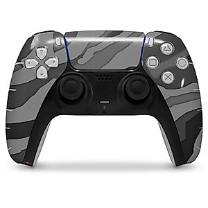 WraptorSkinz Skin Wrap compatible with Sony PS5 DualSense Controller Camouflage Gray (CONTROLLER NOT INCLUDED)
