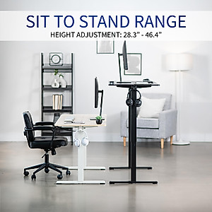 VIVO Electric 55 x 24 inch Stand Up Desk, Complete Height Adjustable Standing Home & Office Workstation with Memory Controller, Light Wood Top, White Frame, DESK-E155TC