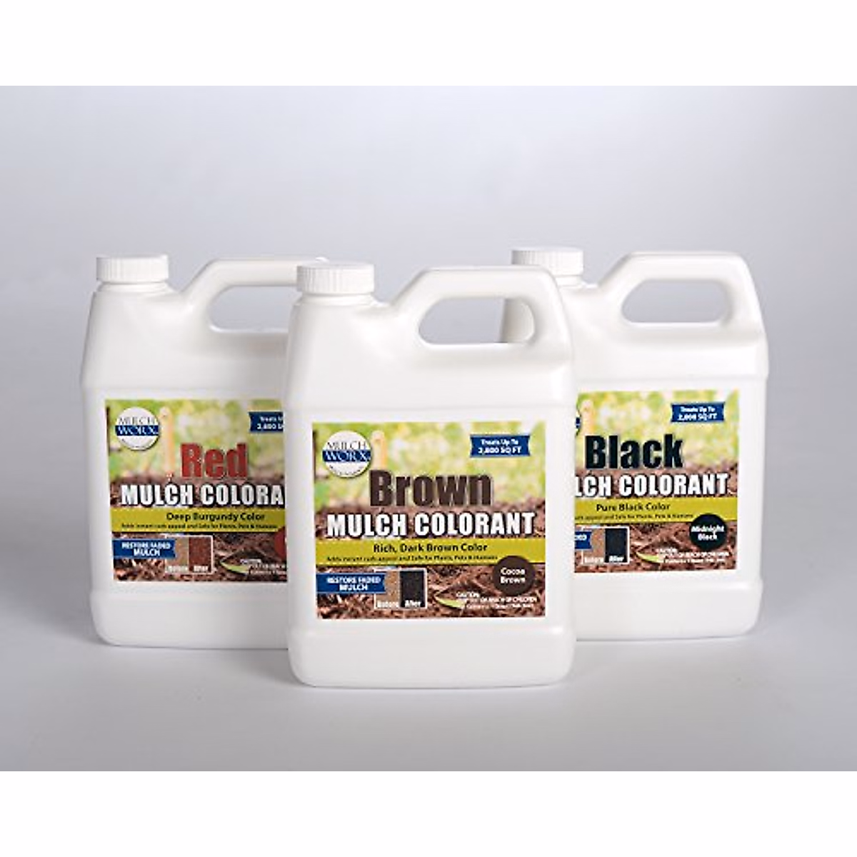 MulchWorx Brown Mulch Color Concentrate - 2,800 Sq. Ft. - Rich Dark Brown Mulch Dye Spray