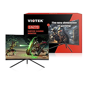 VIOTEK GN27D 27 Inch 1440p 144hz Curved Computer Gaming Monitor Samsung VA Panel Freesync FPS RTS Optimized