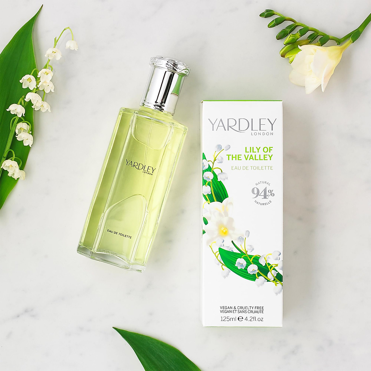 Lily of The Valley by Yardley of London for Women Eau De Toilette Spray, 4.2 Ounce