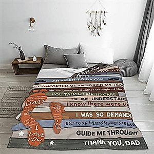 Gifts for Dad, Dad Birthday Gift, to My Dad Blanket Gifts from Daughter Son, Christmas Fathers Day Birthday Gifts for Dad, Unique Gifts for dad who Wants Nothing, Best Dad Gifts, 60"x80"