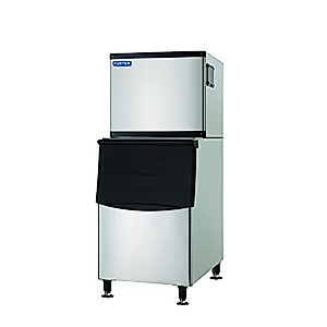 Commercial Ice Maker 500 Pounds Per Day with 350 lbs Storage Bin – Stainless Steel Industrial Modular Full Dice Ice Cube Machine – Quiet Operation – Air Cooling System - by Foster