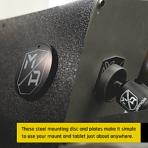 Mob Armor TabNetic Combo Pack - Magnetic Tablet Mounting Solution with Heavy Duty Metal Plate, Adjustable Mounting Disc and Strong 3M VHB Non-Marking Adhesive Magnet Stickers for Car Tablet Mount