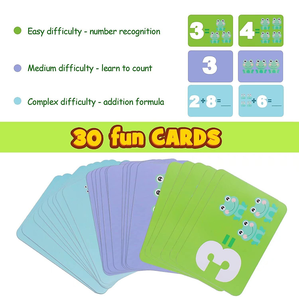 INPHER Frog Balance Math Game, 85 Piece Kids Kindergarten Toddler Learning Games Preschool Learning Activities Educational Toys for 3 4 5 6 7 Year Old STEM Montessori Number Counting Toy