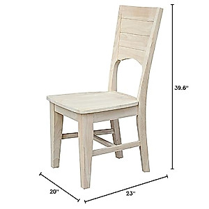 International Concepts Canyon Set of 2 Dining Chairs, Brown