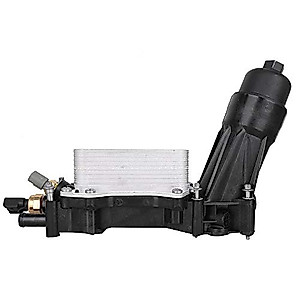 Oil Filter Housing Oil Cooler Kit - Compatible with 2014-2017 3.6L Dodge Avenger, Journey, Durango, Jeep Wrangler, Grand Cherokee, Chrysler 200, 300, Town & Country - Replace 68105583AF 68105583AE