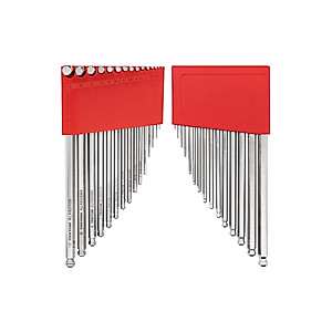 TEKTON Ball End Hex Key Set, 15-Piece (1.3-10 mm) with Holder | KLX91201