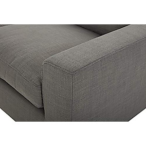 Amazon Brand - Stone & Beam Westview Extra-Deep Down-Filled Loveseat Sofa Couch, 75.6"W, Smoke