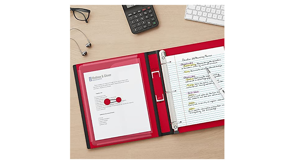 Staples 1.5-Inch Red Binder – Organize Your Documents Fast
