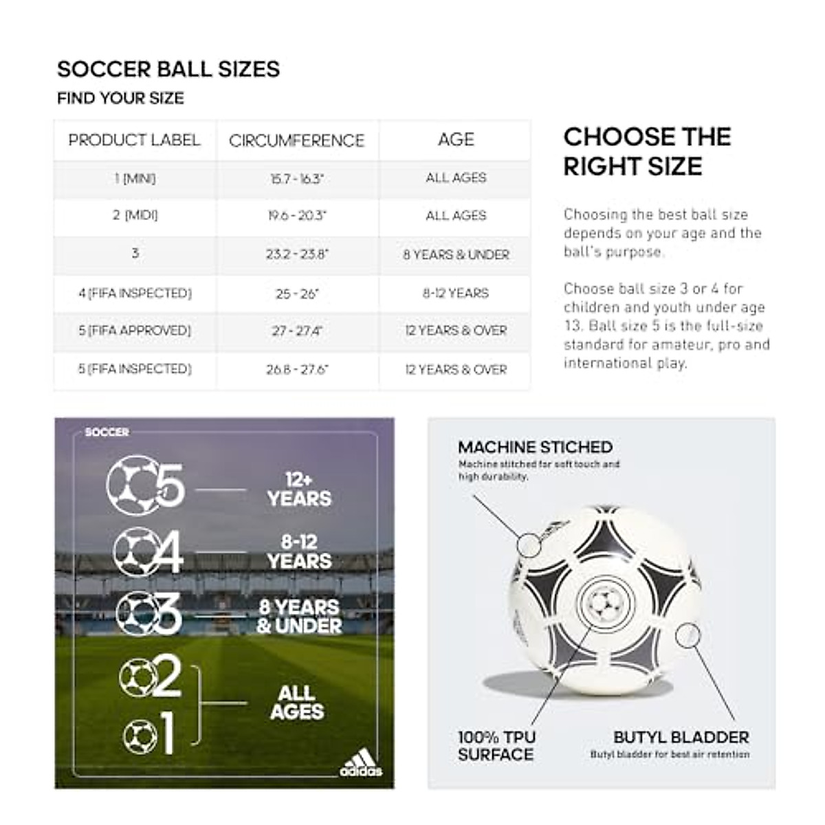 adidas MLS Training Soccer Ball, White/Solar Yellow/Power Blue, 5