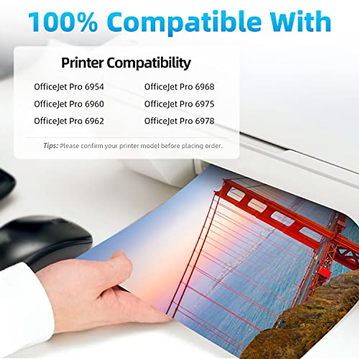 FASTINK HP 902 Ink Cartridge HP 902XLCombo Pack Compatible Ink Cartridge Replacement for HP Officejet Pro 6978 6968 6962 6958 6970 Ink Cartridges, 5-Pack (2 Black, 1 Cyan, 1 Magenta)