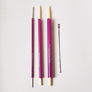 Bequilter Fabric Tube Turners Set, 3 Pieces Assorted Sizes with Ball Point Bodkin, for Sewing DIY Tool