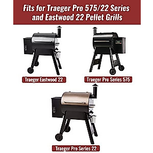 NUPICK Pellet Grill Cover for Traeger Pro 575 / 22 Series Grill, Grill Cover for Traeger Renegade Pro Grill, Zipper Design, Fit Grill Model for TFB57GZEO, TFB57GLE, TFB57PZBO, TFB38TOD