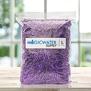 MagicWater Supply Crinkle Cut Paper Shred Filler (1 LB) for Gift Wrapping & Basket Filling - Purple