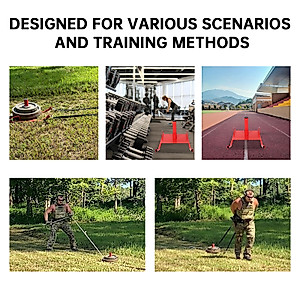 7BLACKSMITHS Power Speed Sled w/Harness&Padded Weighted Drag Sport Training Running Football Sled for Fitness Strength Training and Athletic Exercise