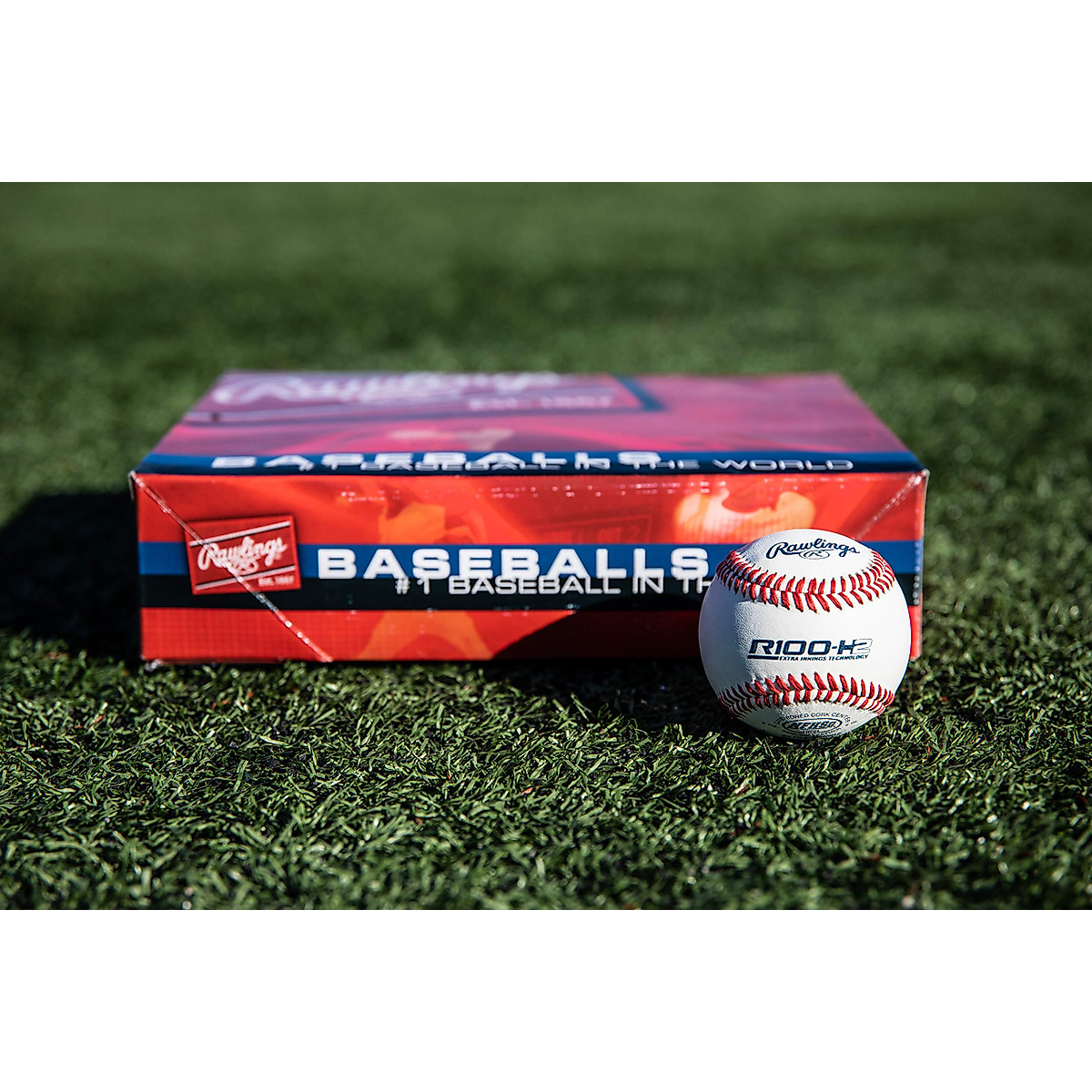 Rawlings | NFHS NOCSAE High School Game Baseballs | R100-H2 | Game/Practice Use | 12 Count