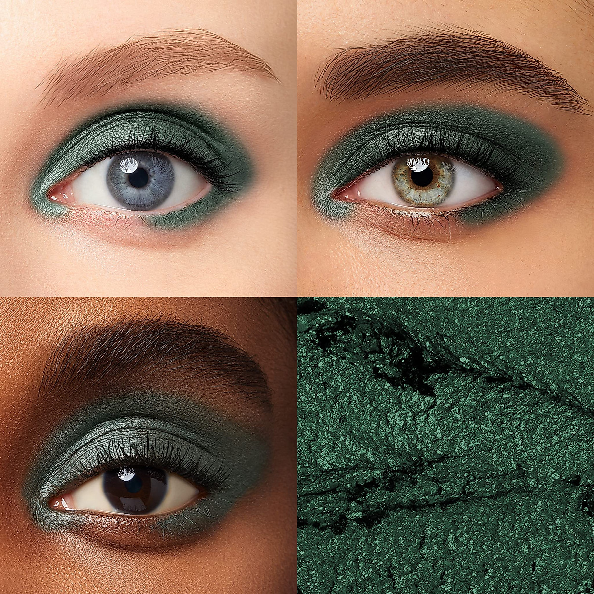 Julep Eyeshadow 101 Crème-to-Powder Waterproof Eyeshadow Stick – Evergreen Shimmer – Long-Lasting, Crease-Proof, Deep Green Shimmer Cream Eyeshadow with Built-in Smudger