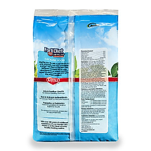 Kaytee Forti-Diet Pro Health Cockatiel Pet Bird Food with Safflower, 4 Pound