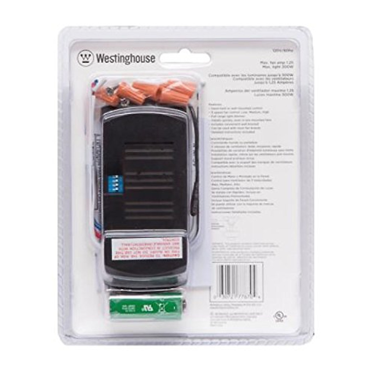 Westinghouse 7787000 Ceiling Fan and Light Remote Control, White